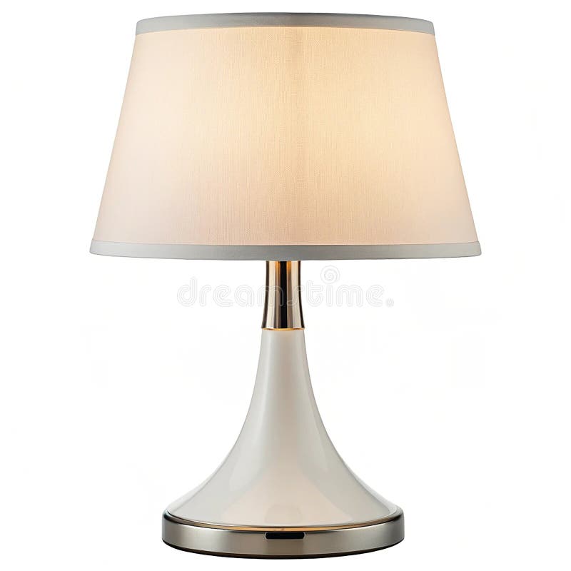 Touch Sensitive Bedside Lamp Gadget on White Background Stock ...