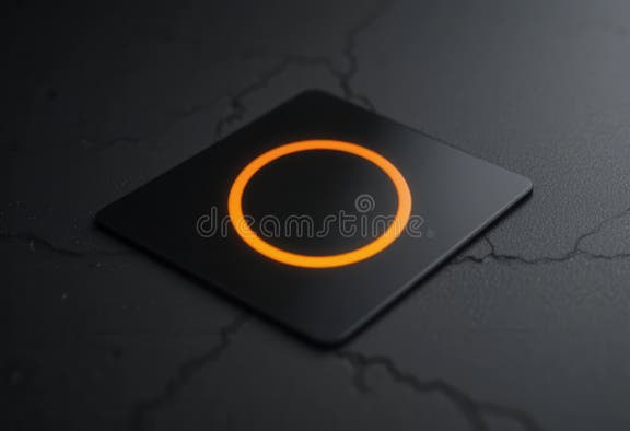 Touch Sensitive Control Invisible Black Switch with Responsive Orange ...