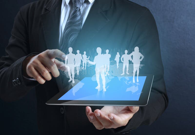 Touch- tablet in hands stock image. Image of monitor - 38214091