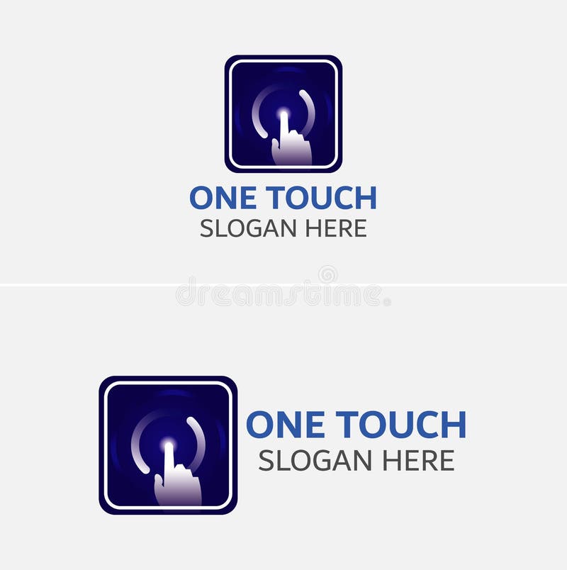 Touch Technology Logo Template Stock Vector - Illustration of interface ...