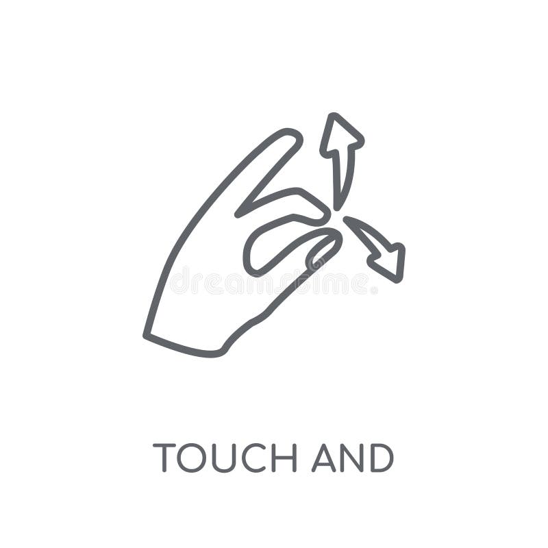 Touch and Hold Linear Icon. Modern Outline Touch and Hold Logo C Stock ...