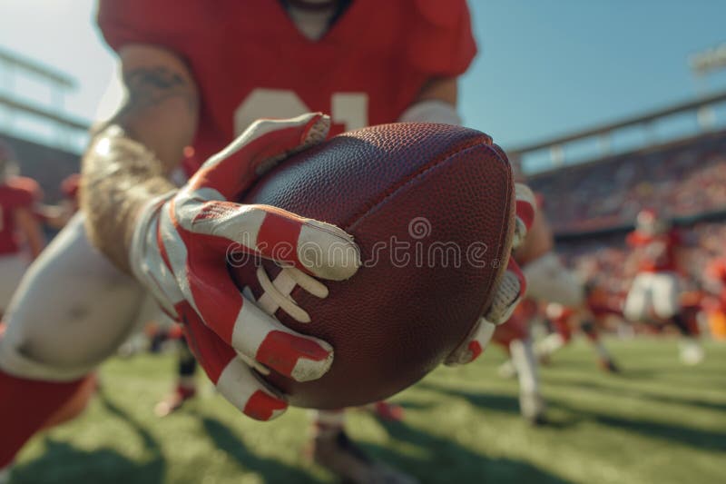 Touchdown Scoring, Player S Perspective and Goal Line Triumph Stock ...