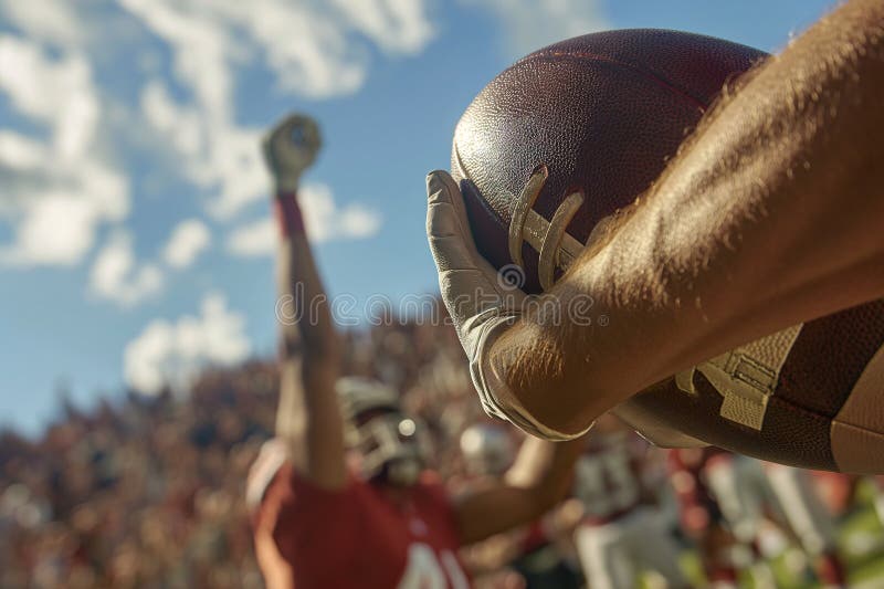 Touchdown Scoring, Player S Perspective and Goal Line Triumph Stock ...