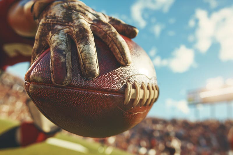 Touchdown Scoring: Player S Perspective and Goal Line Triumph Stock ...