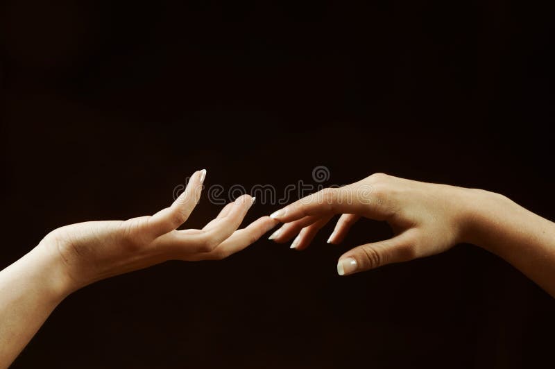 Touching stock photo. Image of hold, female, elegance - 2632746