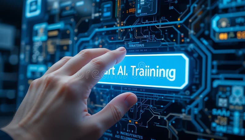 Touching Artificial Intelligence Training Interface on High-tech ...