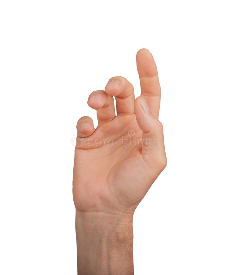 Touching Finger Pointing, Hand Gesturing. Clicking Index Finger , Arm ...