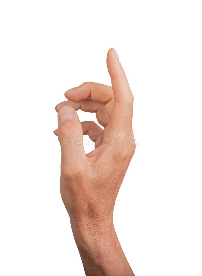 Touching Finger Pointing, Hand Gesturing. Clicking Index Finger ...