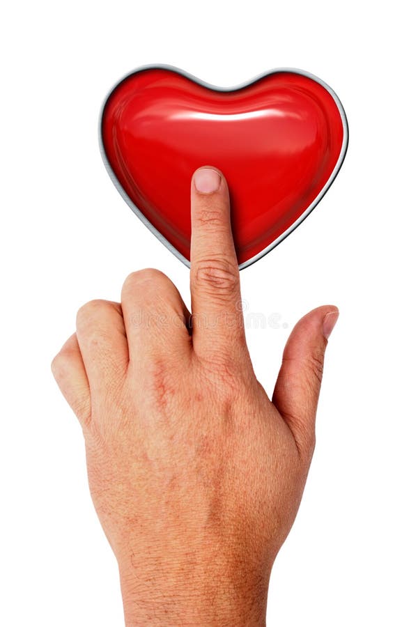 Touching Heart Stock Photo - Image: 26410550