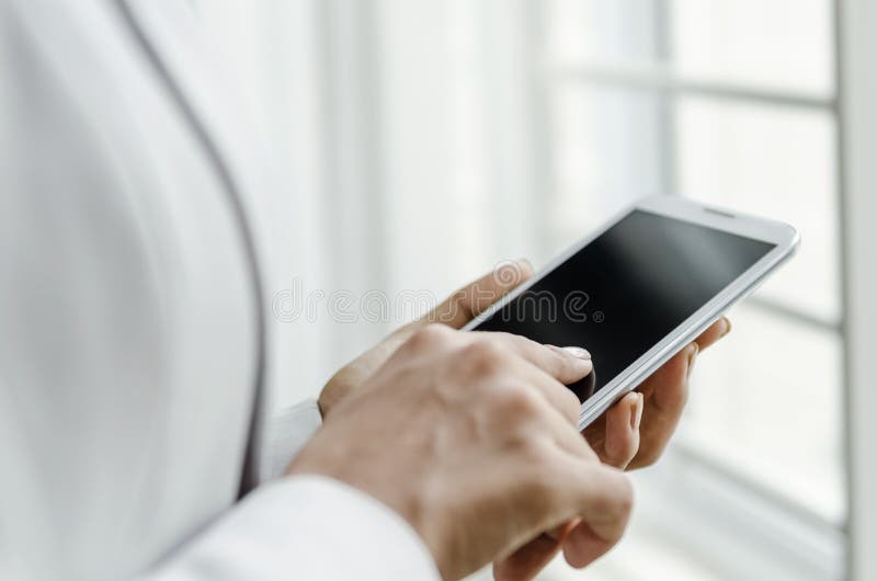 Touching smart phone stock photo. Image of high, focus - 34662778