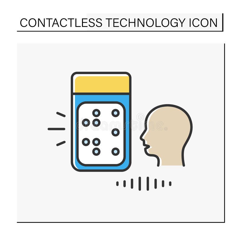 Touchless Control Color Icon Stock Vector - Illustration of quarantine ...