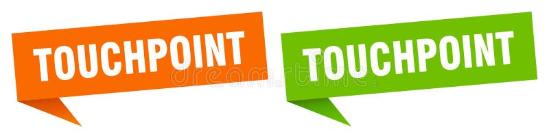 Touchpoint Banner Template. Touchpoint Ribbon Label Stock Vector ...