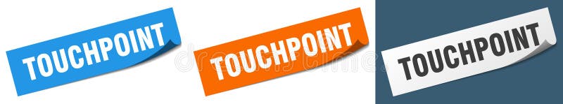 Touchpoint Banner. Touchpoint Speech Bubble Label Set. Stock Vector ...