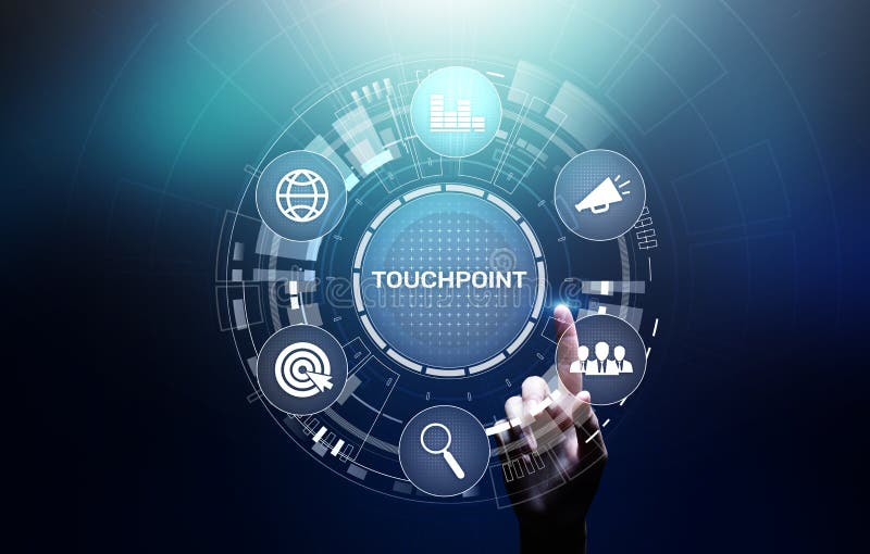 Touchpoint. Business Strategy Advertising and Marketing Concept. Stock ...