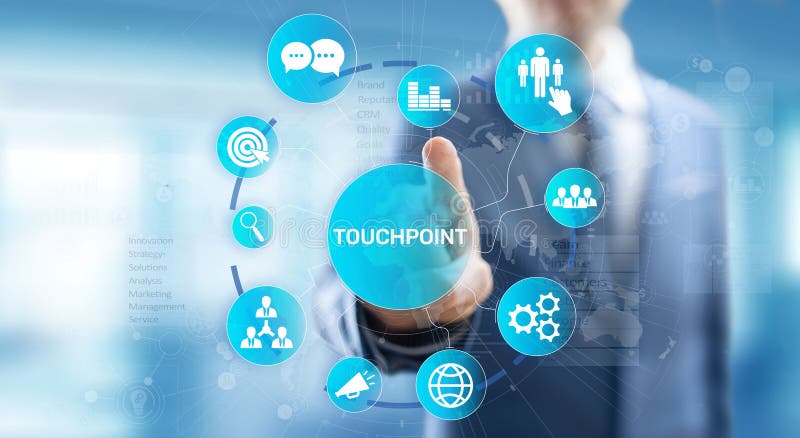 Touchpoint. Business Strategy Advertising and Marketing Concept. Stock ...