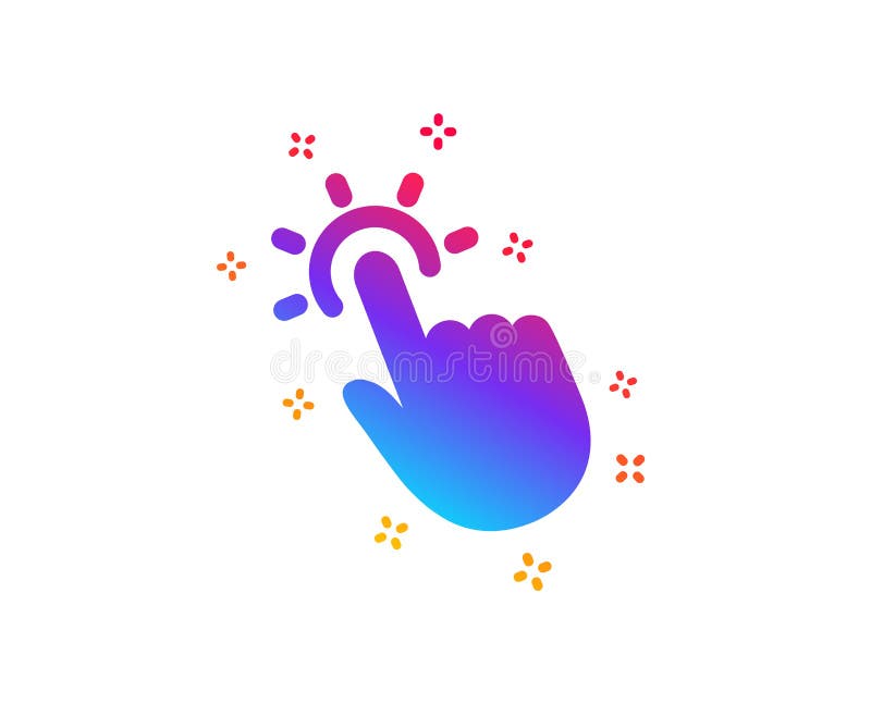 Touchpoint Icon. Click Here Sign. Vector Stock Vector - Illustration of ...