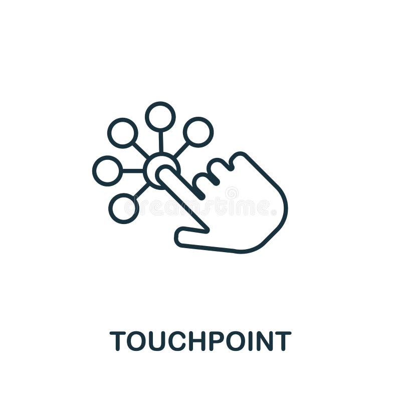 Touchpoint Icon Set. Premium Symbol in Different Styles from Customer ...