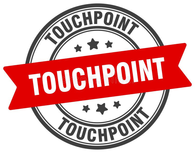 Touchpoint Stamp. Touchpoint Label on Transparent Background. Round ...