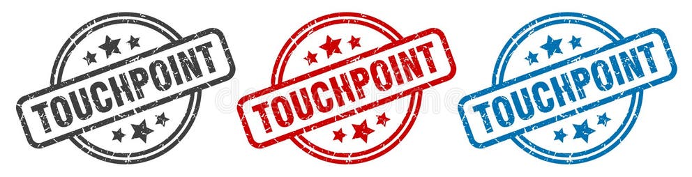 Touchpoint Stamp. Touchpoint Round Isolated Sign Stock Vector ...
