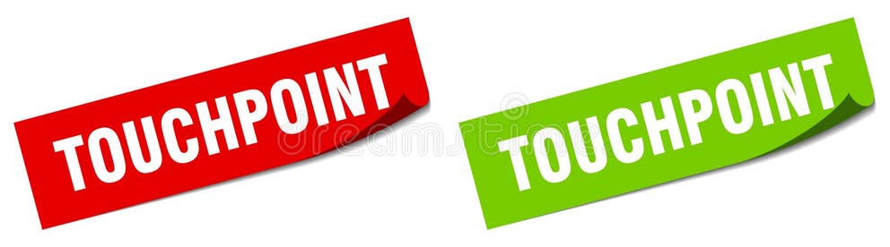 Touchpoint Sticker. Touchpoint Sign Set Stock Vector - Illustration of ...