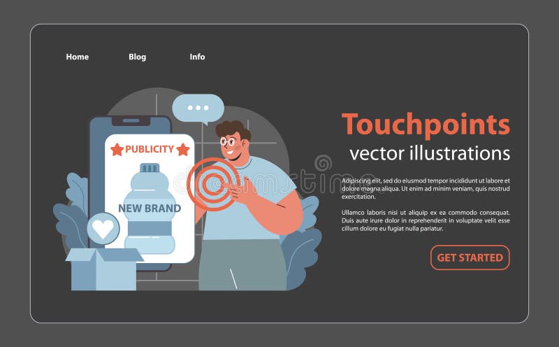 Touchpoints Concept. a Visual Representation of Customer Engagement ...