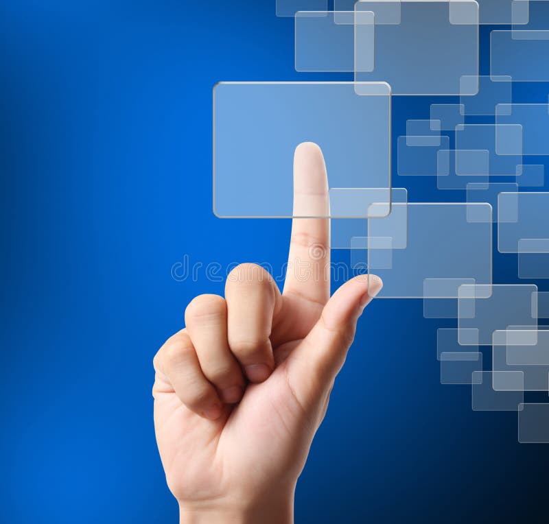 Touchscreen button stock illustration. Illustration of digital - 26602330