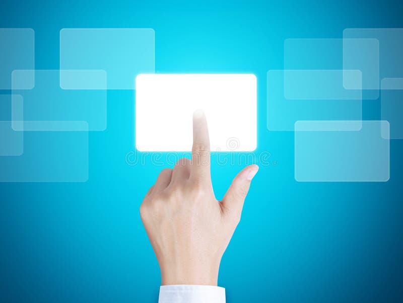 Touchscreen button stock photo. Image of internet, display - 37865892