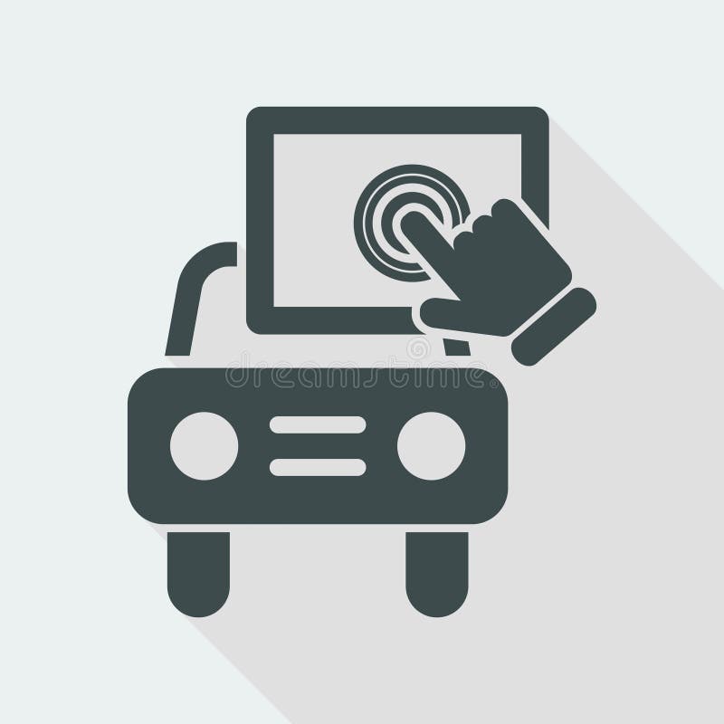 Touchscreen car device stock vector. Illustration of display - 117818499