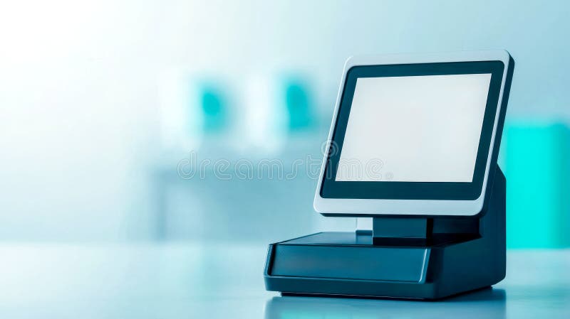 Touchscreen Cash Register with Integrated Qr Code Scanner Displaying ...