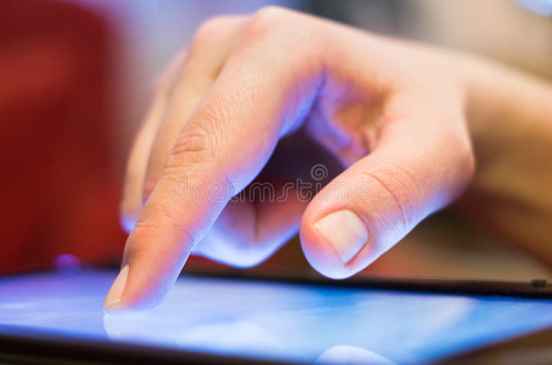 Touchscreen stock image. Image of tech, typing, tablet - 31209885