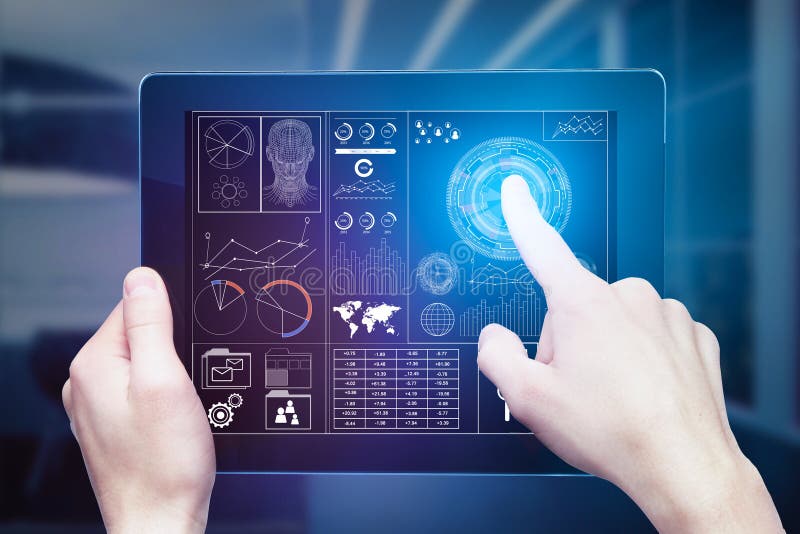 Touchscreen concept stock photo. Image of business, electronic - 96106904