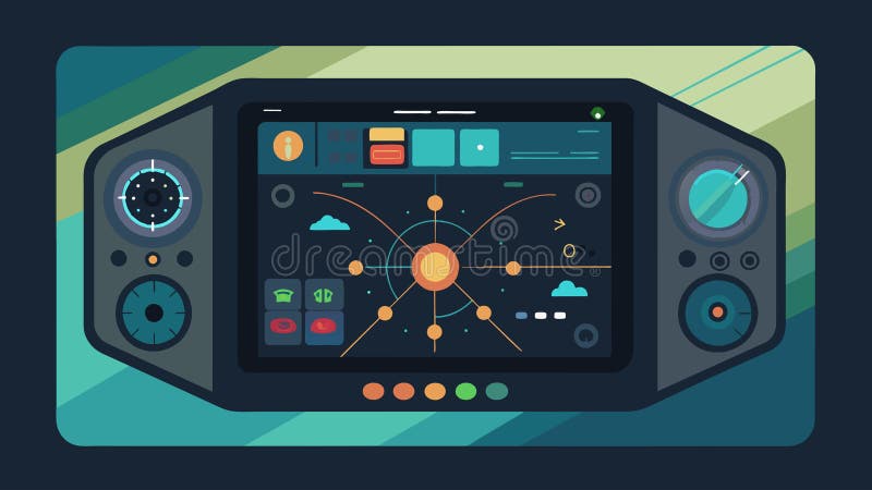 A Touchscreen Control Panel in the Air Taxi that Allows the Pilot To ...