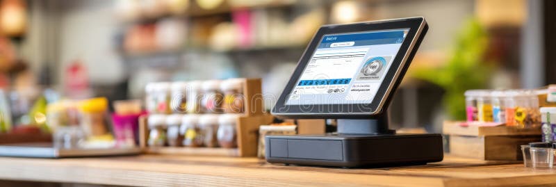 Touchscreen Delivery Terminal Displaying Digital Receipt in a Clean ...