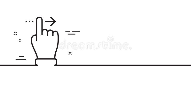Touchscreen Gesture Line Icon. Slide Right Arrow Sign. Swipe Action ... Touchscreen Gesture Line Icon. Slide Right Arrow Sign. Swipe Action ...