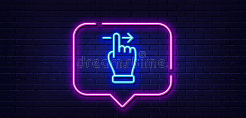Touchscreen Gesture Line Icon. Slide Right Arrow Sign. Swipe Action ... Touchscreen Gesture Line Icon. Slide Right Arrow Sign. Swipe Action ...