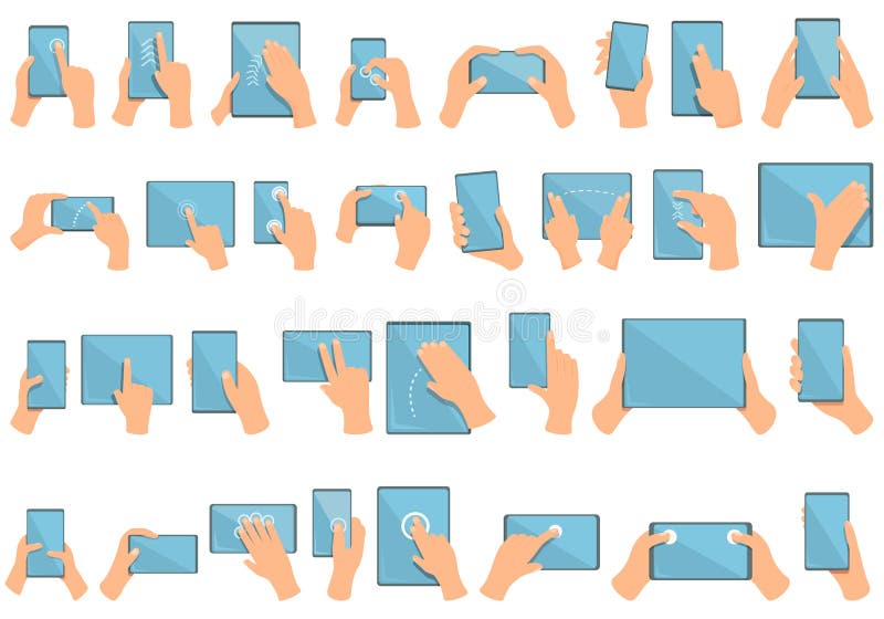 Touchscreen Icon Cartoon Vector. Phone System Stock Vector ...