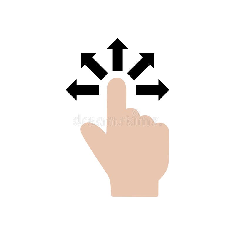 Touchscreen Icon Symbol, Simple Vector Icon Stock Illustration ...