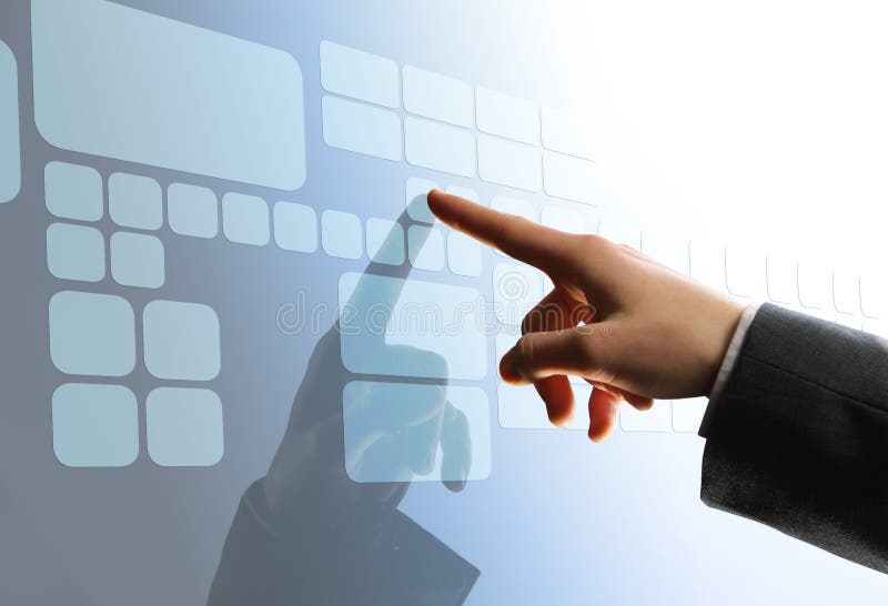 Touchscreen interface stock image. Image of keyboard - 24431743