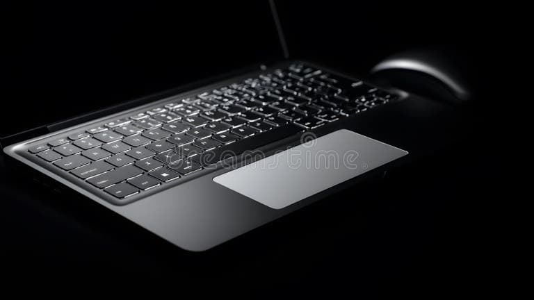 Touchscreen Keyboard and Wireless Mouse Set Stock Illustration ...