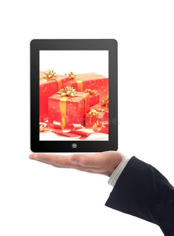 Flat tablet pc stock image. Image of book, crime, multimedia - 21654439