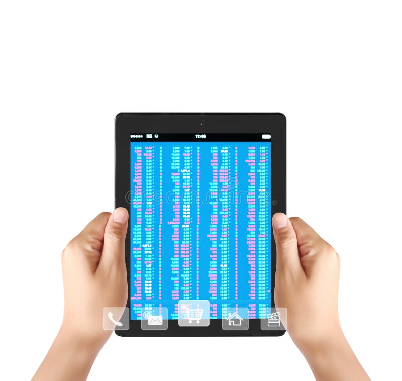 Touchscreen Tablet stock image. Image of portable, personal - 53061419