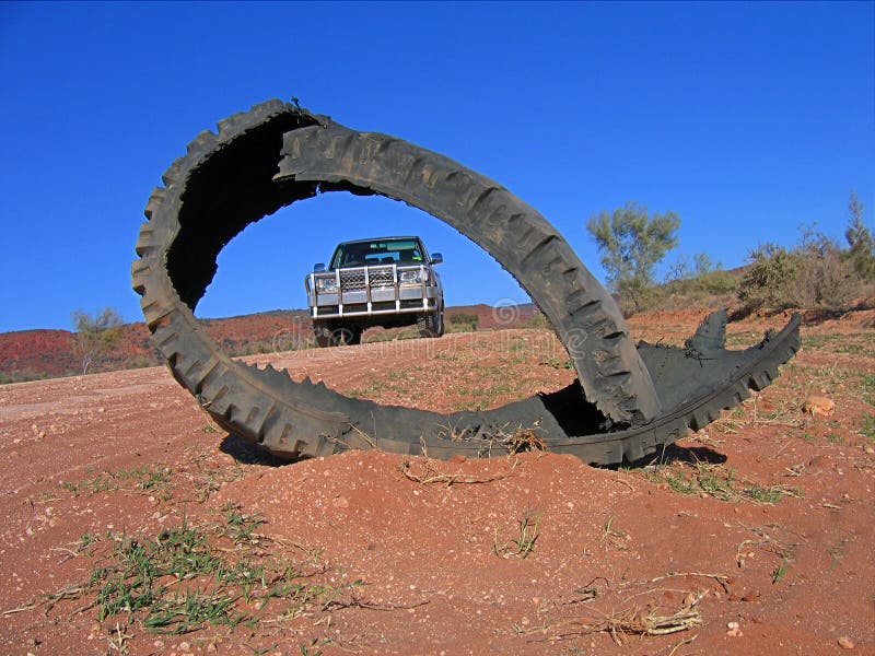 Tough 4WD Driving on Remote Road Stock Photo - Image of four, dirt: 4947360