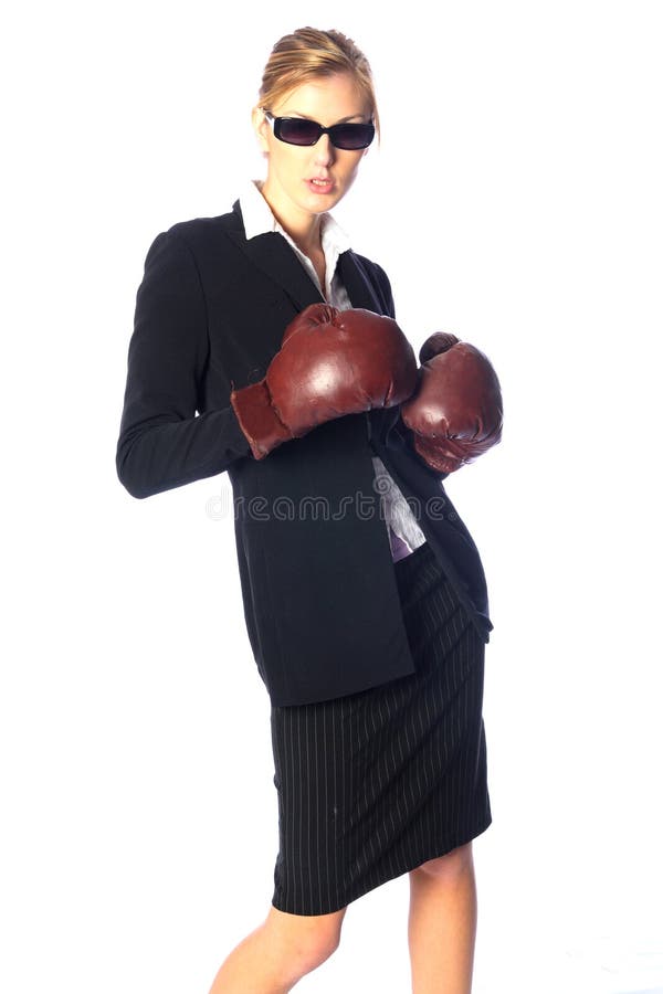 Tough business woman stock image. Image of beauty, dressed - 3811949