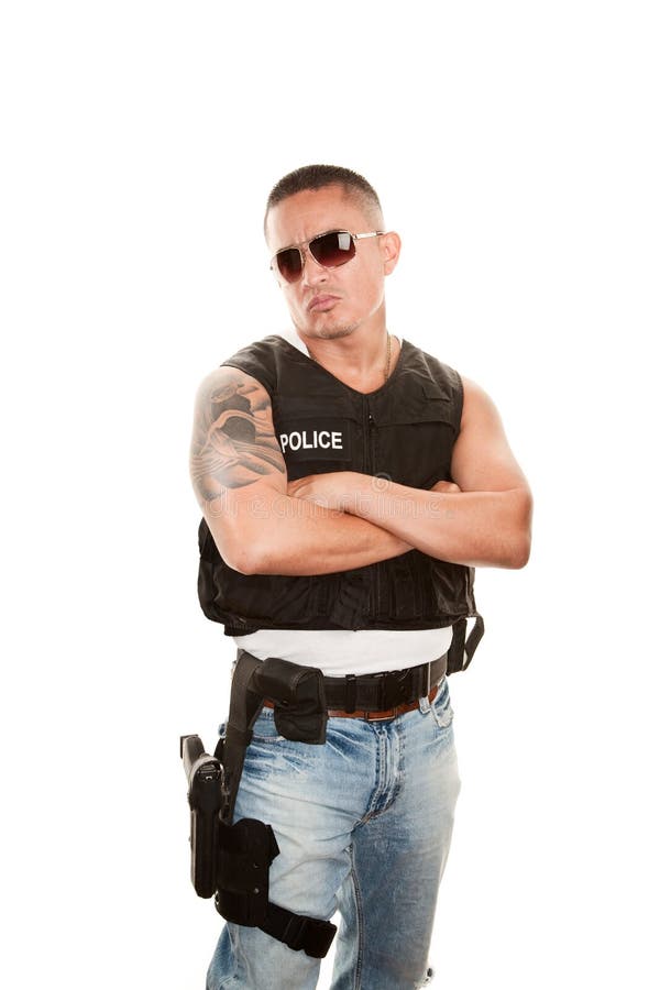 Serious Tough Macho Police Man Stock Photos - Free & Royalty-Free Stock ...