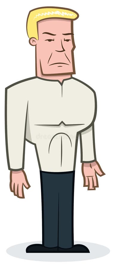 Tough guy stock vector. Illustration of human, male, stylized - 24983449