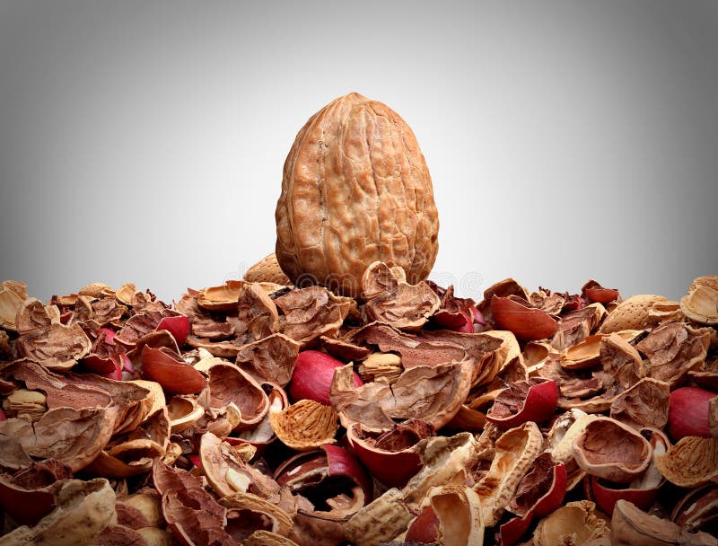 Tough Nut To Crack stock illustration. Illustration of solution - 56607287