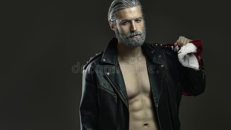 Tough santa claus stock image. Image of adult, rocker - 102965527