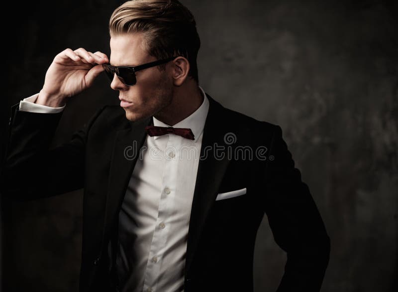 Tough sharp dressed man stock photo. Image of handsome - 54533922