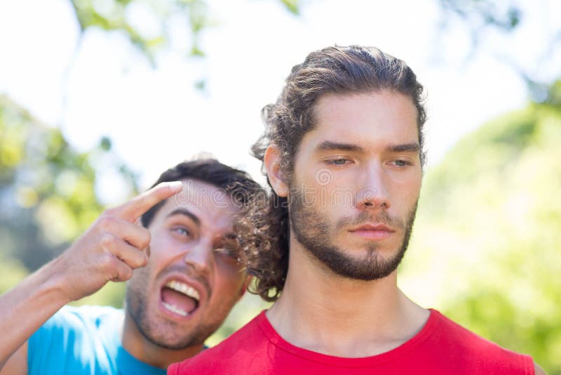 Tough Trainer Shouting at His Client Stock Photo - Image of health ...