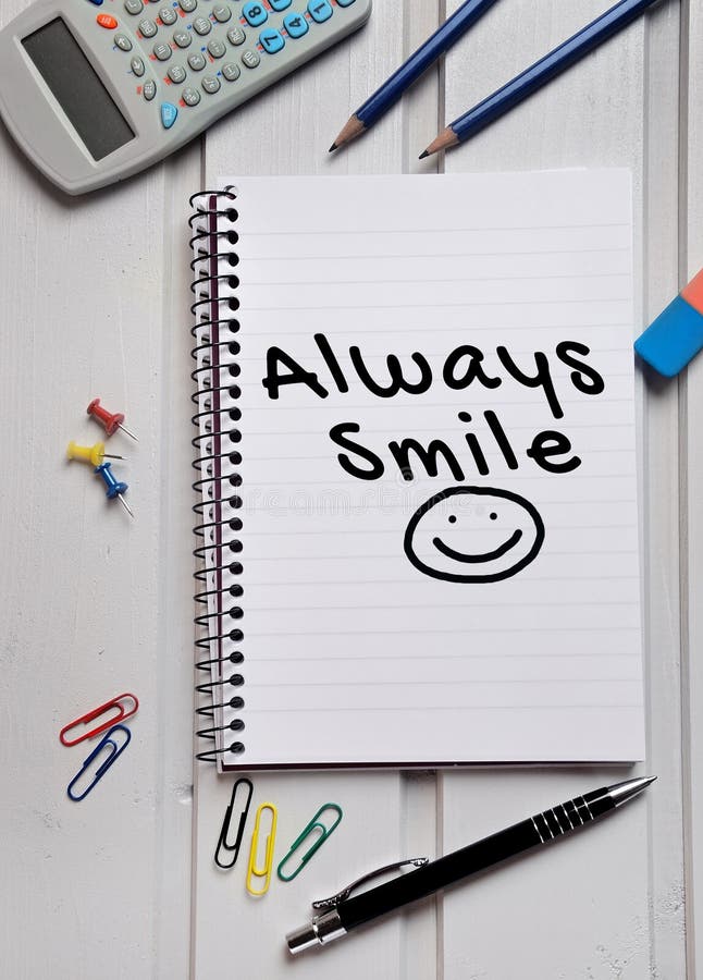 Toujours mot de sourire photo stock. Image du lunettes - 54565454